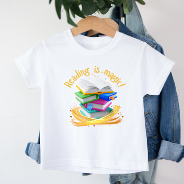 Kid's Book Week - Reading is Magic - Bright Books t-shirt – Clever ...