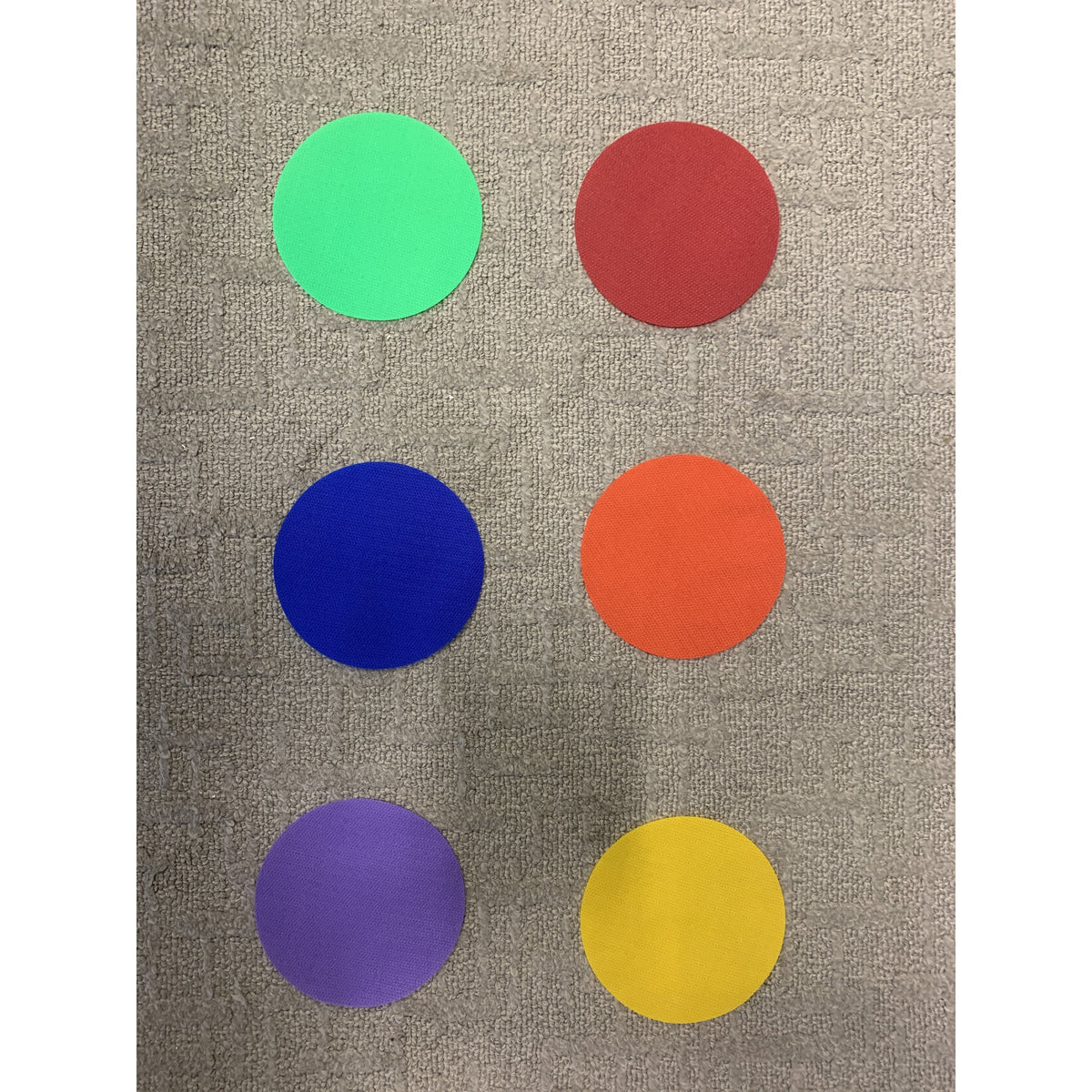 6 Pack Bright Colours - Clever Spots Classroom Place Markers