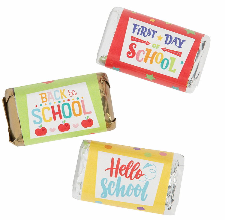 30 Pack Welcome Back to School Candy Bar Stickers – Clever Classroom
