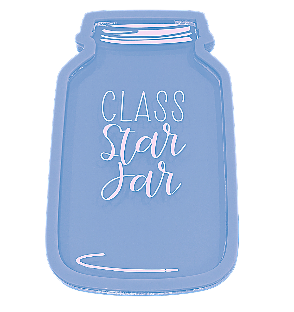 ALL NEW!!! BLUE Class Star Jar with Pastel Stars