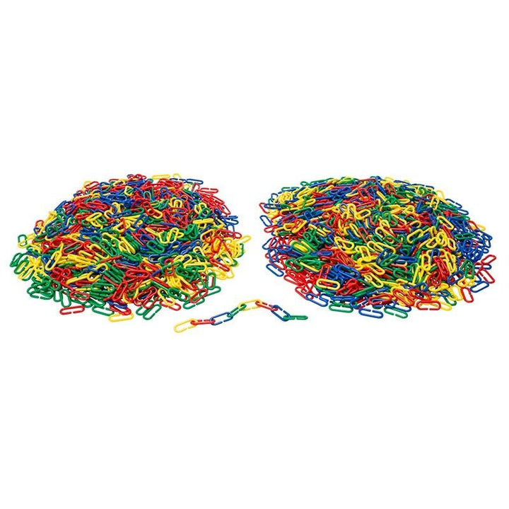 Plastic links for counting and maths activities