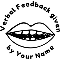 Verbal Feedback Teacher Stamp 30mm round – Clever Classroom
