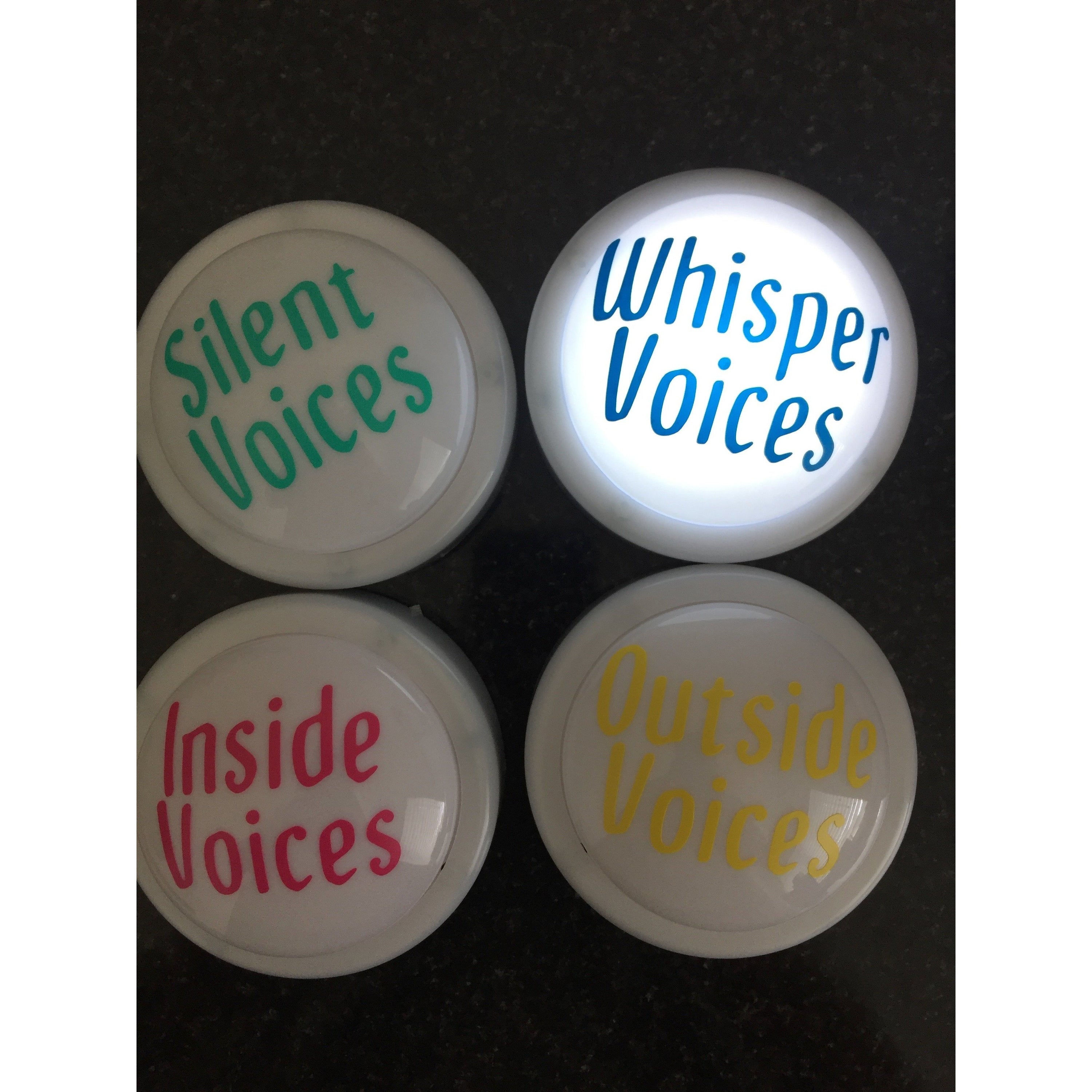 Voice Level Board Display - Tap / Touch / Push Lights - for classroom ...